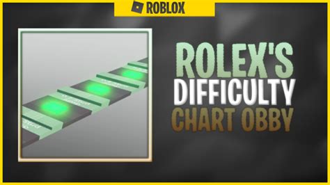 Robloxgo ♛ Rolexs Difficulty Chart Obby Real Time Stats Insights