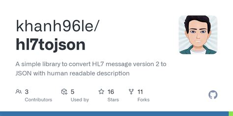Github Khanh96lehl7tojson A Simple Library To Convert Hl7 Message
