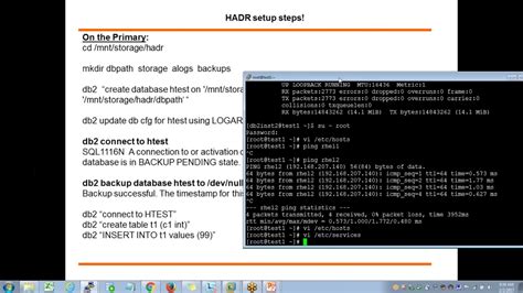 Hadr Setup In Db2 Luw Youtube
