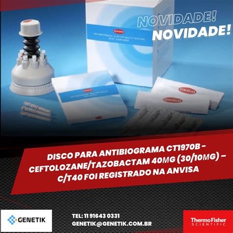 Comunicamos Que O Disco Para Antibiograma Ct1970b Ceftolozane