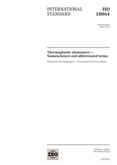 ISO Thermoplastic Elastomers Nomenclature And Abbreviated Terms