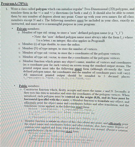 Solved Programa 70nwrite A Class Called Polygon Which