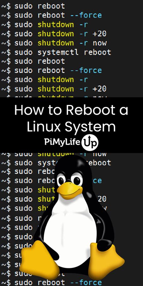 Learn How To Reboot A Linux System Linux Coding Tutorials How To Uninstall