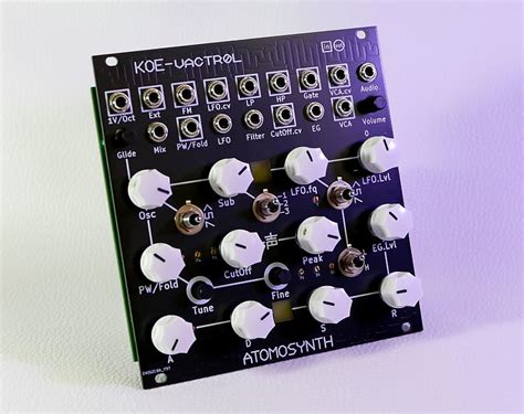 AtomoSynth KOE Vactrol Full Synthesizer Voice Eurorack Reverb