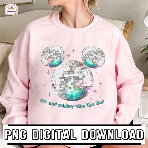 Digital Download Mickey Mouse Disco Ball Png Me And Mickey Vibe Like