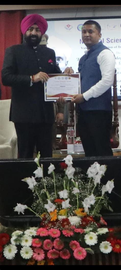 Ankit Pandey On Linkedin I Am Thrilled To Announce That I Have Received An Young Scientist