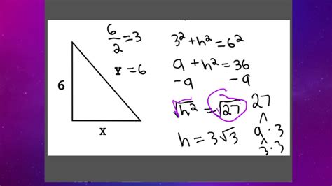 30 60 90 Solving Special Right Triangles Youtube