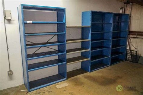 4 Metal Shelving Units Roller Auctions