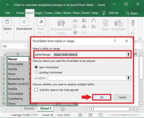 How To Calculate Weighted Average In An Excel Pivot Table