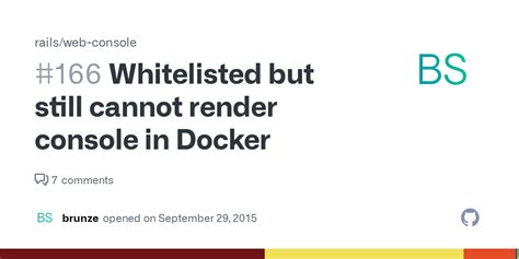 Whitelisted But Still Cannot Render Console In Docker · Issue 166