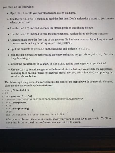 Solved Task 2 A Bit Of Bioinformatics Part I Background