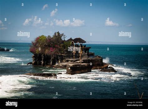 Close Up Image Of Tanah Lot One Of The Seven Sea Temples In Bali Stock