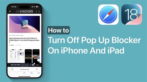 How To Turn Off Pop Up Blocker On Iphone And Ipad Ios Hacker