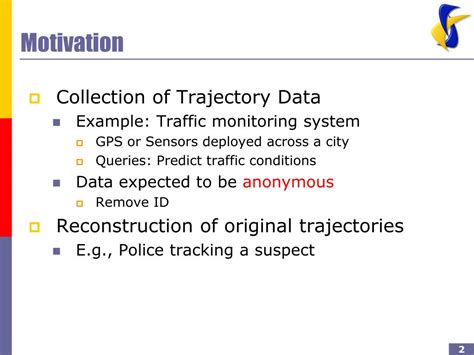 Ppt Tracking Moving Objects In Anonymized Trajectories Powerpoint