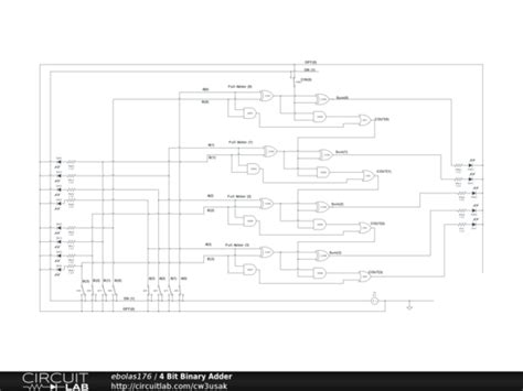 4 Bit Binary Adder Circuitlab