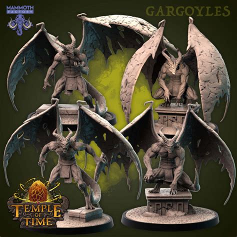 3d Printable Gargoyles Pack By Mammoth Factory