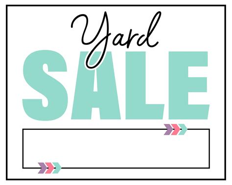 Free Printable Garage Sale Signs Templates Free Printable Templates