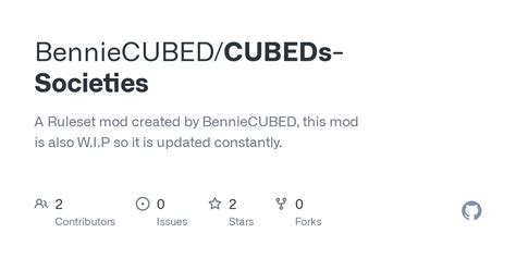GitHub BennieCUBED CUBEDs Societies A Ruleset Mod Created By