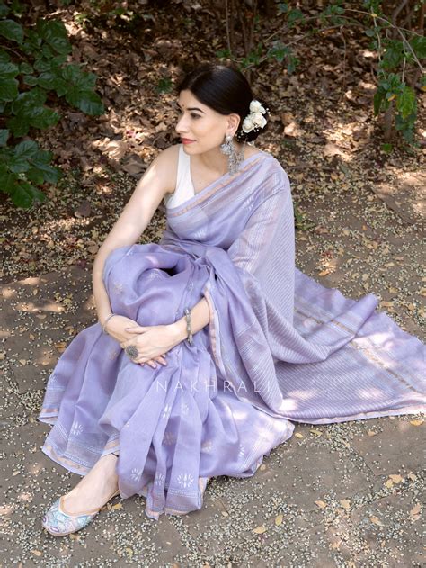 Violet Veil Handloom Saree