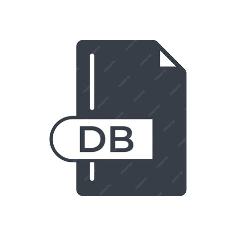Premium Vector Db Icon Db File Format Extension Filled Icon