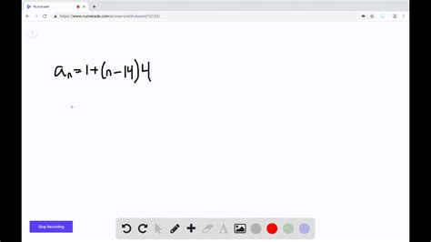 Solvedin Exercises 15 22 Write The First Five Terms Of The Sequence