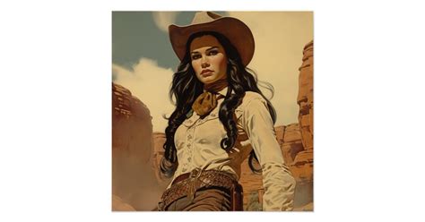 Trailblazing Vintage Love Wild West Whispers Poster Zazzle