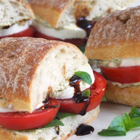 Classic Caprese Sandwich The Suburban Soapbox
