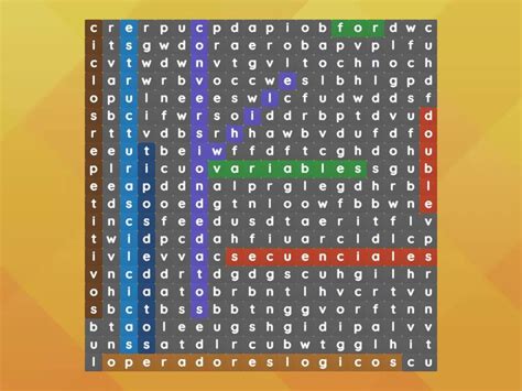 Conceptos Basicos De Programación Wordsearch