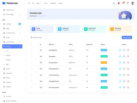 Modernize Vue3 Typescript Based Admin Dashboard Template