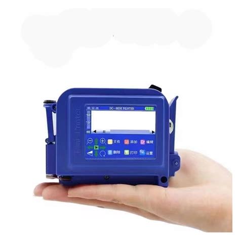 Mini Portable Printer QR Bar Batch Code Logo Label Portable Handheld Jet Thermal Inkjet Printer
