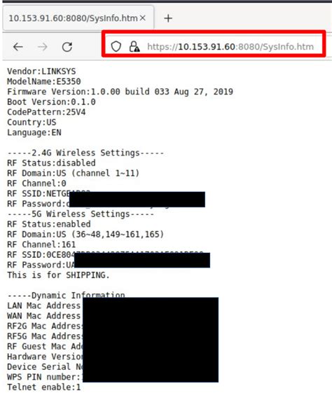 linksys e5350 password disclosure vulnerability cve 2022 35572