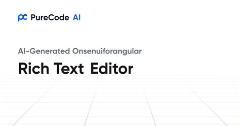 Build Great Onsenuiforangular Rich Text Editor Components Faster Using