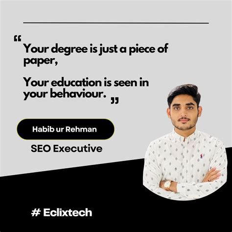 Habib Ur Rehman On Linkedin I Agree That A Degree Is A Credential But