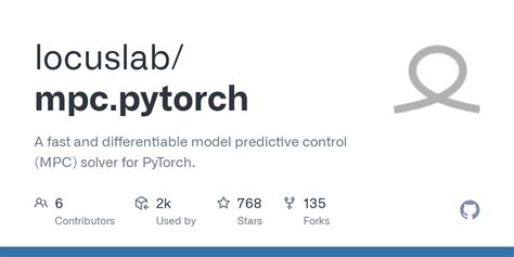 GitHub Locuslab Mpc Pytorch A Fast And Differentiable Model Predictive Control MPC Solver