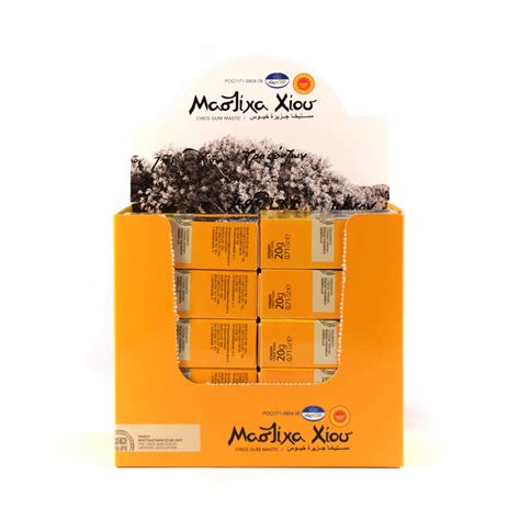 Chios Mastic Gum Raw Tears Large Size 20 X 20 G Mastic Masticlife