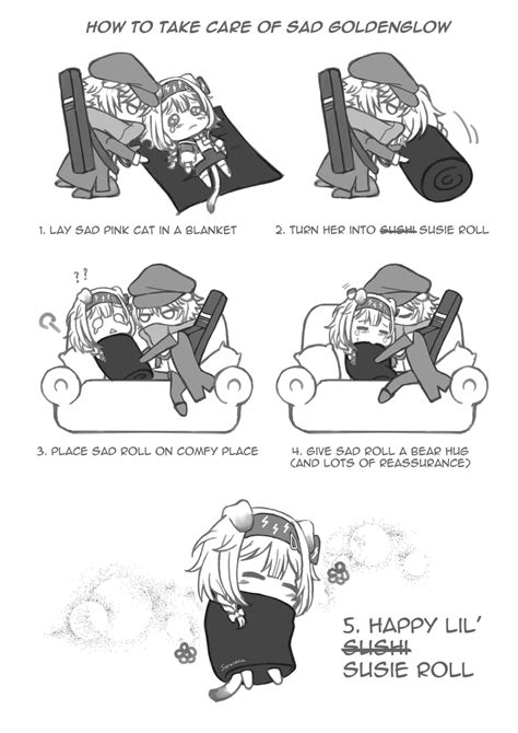 Goldenglow And Red Arknights Drawn By Sarasenia92 Danbooru