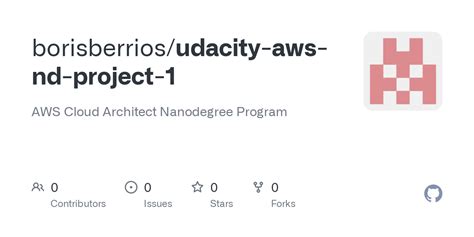 Github Borisberriosudacity Aws Nd Project 1 Aws Cloud Architect