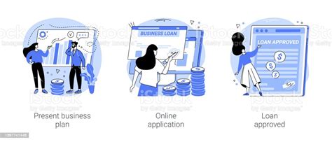 중소 기업 대출 고립 된 만화 벡터 일러스트 레이 션 Se 소기업에 대한 스톡 벡터 아트 및 기타 이미지 소기업 대출