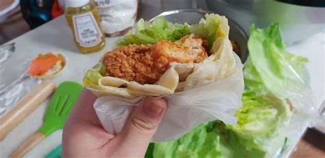 치킨텐더또띠아샌드위치