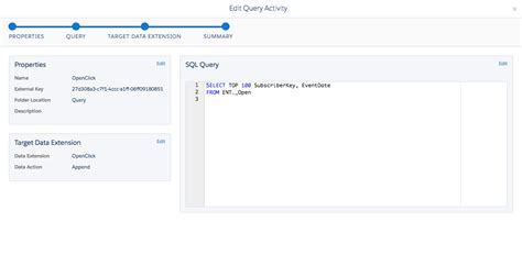 Marketing Cloud How Do I Query Open Or Click Salesforce Stack
