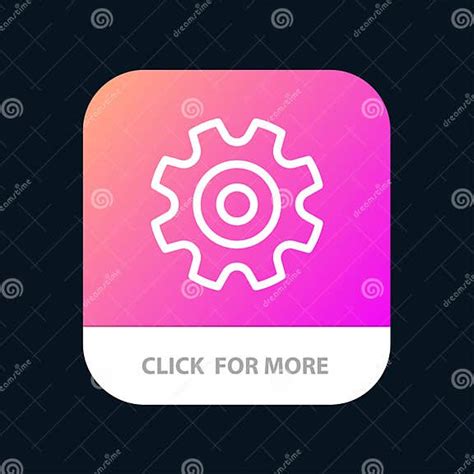 Cogs Gear Setting Wheel Mobile App Button Android And Ios Line