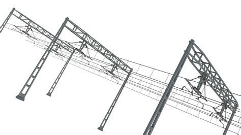 3d Modular Railway Catenary Model Turbosquid 2019004