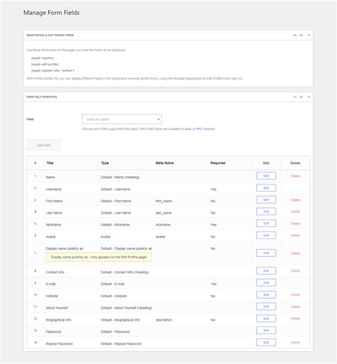 Multiple User Registration Forms With Profile Builder 20