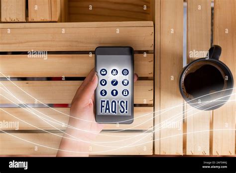 Conceptual Hand Writing Showing Faq S Concept Meaning List Of