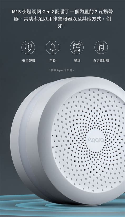 Aqara M1S Gen2 夜燈網關 支援homekit