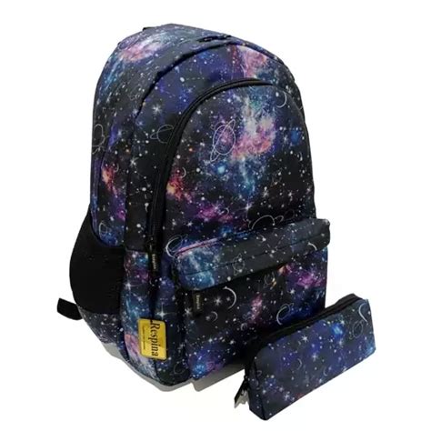 خرید و قیمت کیف مدرسه دخترانه مدل کهکشانی زحل با جامدادی برند رسپینا از غرفه مد بگ تولیدی کیف