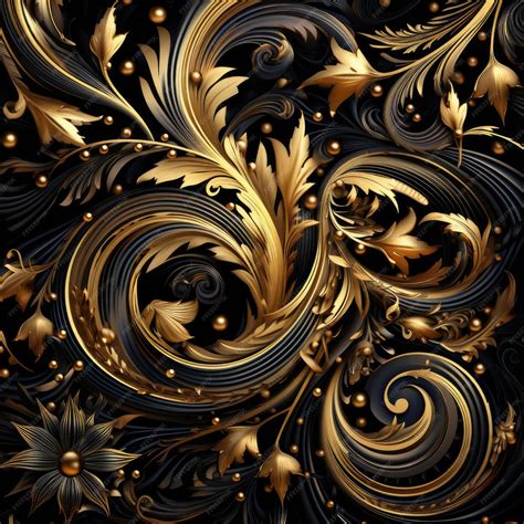 Opulent Elegance Unveiling The Exquisite Luxury Of Black And Gold