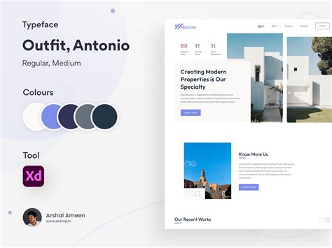 Construction Landing Ui Design On Behance