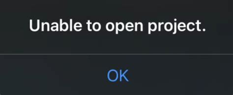i ve been getting this error while trying to open my project does