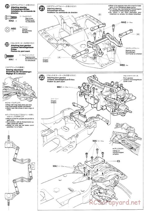Tamiya TA F Chassis Cutdown Manual RCScrapyard Radio Controlled Model Archive